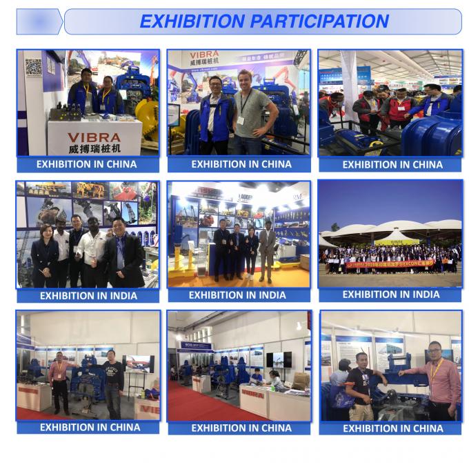 PCF 350 SDLG Excavator Hydraulic Vibro Hammer 12 Meters Sheet Piling ...