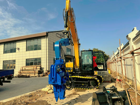 River Excavator Mounted Pile Driver