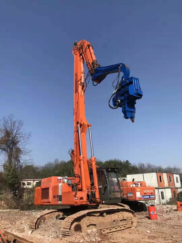 High Efficiency Excavator Mounted Pile Driver Low Vibration Easy ...