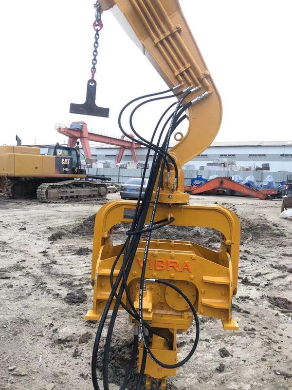 Construction Site 3200rpm Vibratory Hammer Pile Driver High Reliability