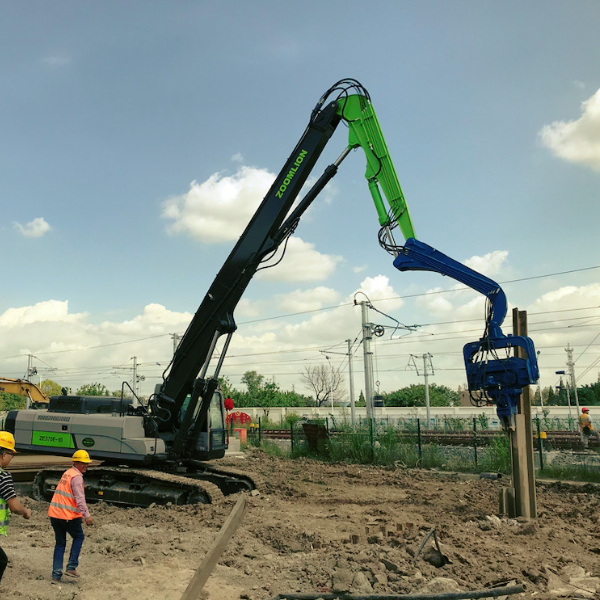 Heavy-Duty Pile Driver for Hard Soil | 12M Depth | 372KN Force | High ...