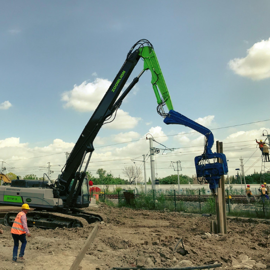 15m Pile Hammer with 435KN Force: High-Power Vibro Hammer for Hard Soil ...