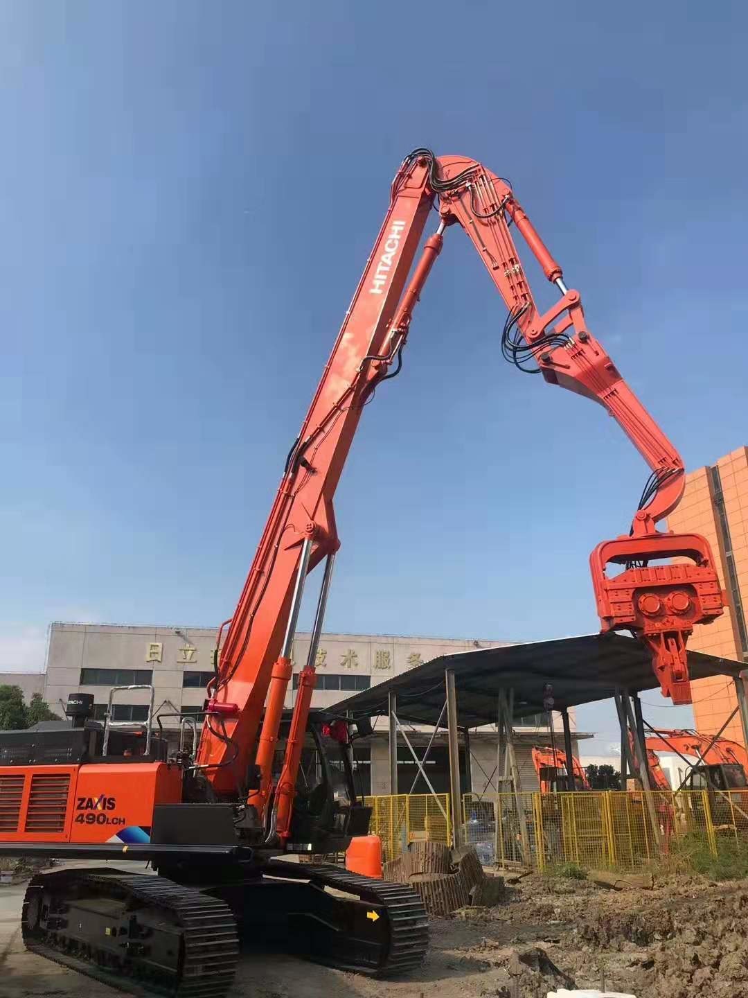 Low Noise Excavator Mounted Pile Driver , Hydraulic Pile Driver For ...